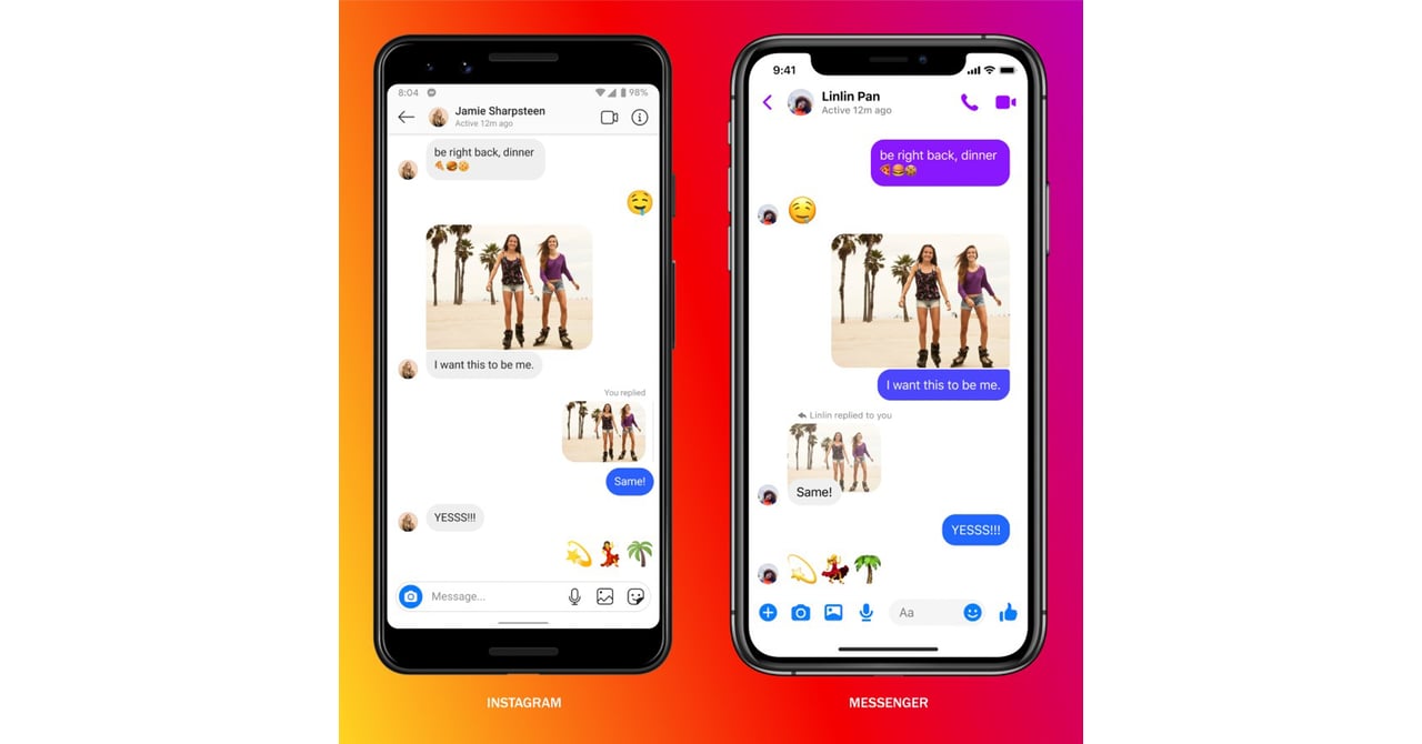 フェイスブック、メッセンジャーとインスタグラムのダイレクトメッセージ機能を統合