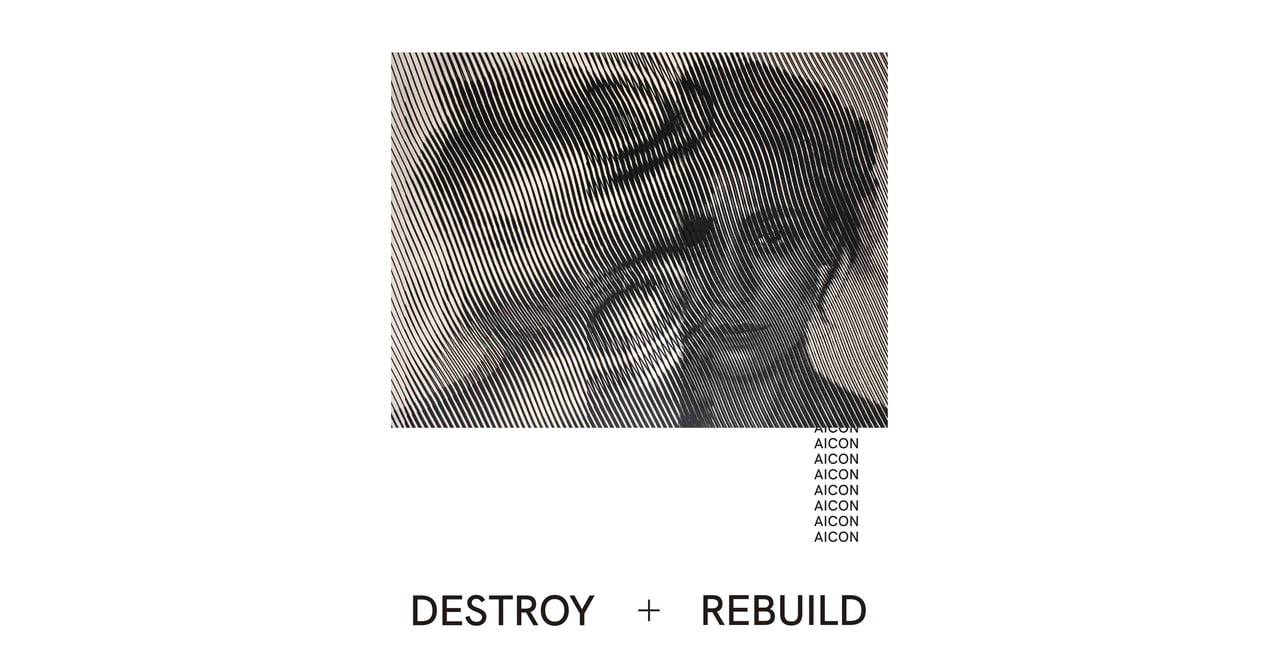 アーティストAICONの個展「DESTROY+REBUILD」が開催、高円寺のガレージを会場に採用