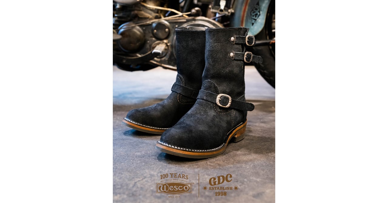 GDC × ウエスコ 8芒星STAモチーフのスタッズをあしらったエンジニアブーツを発売