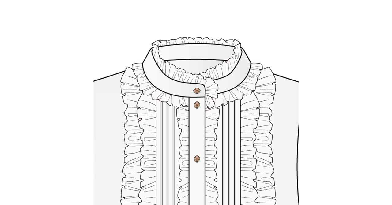 フリルスタンドカラーとは？イラスト付きで解説