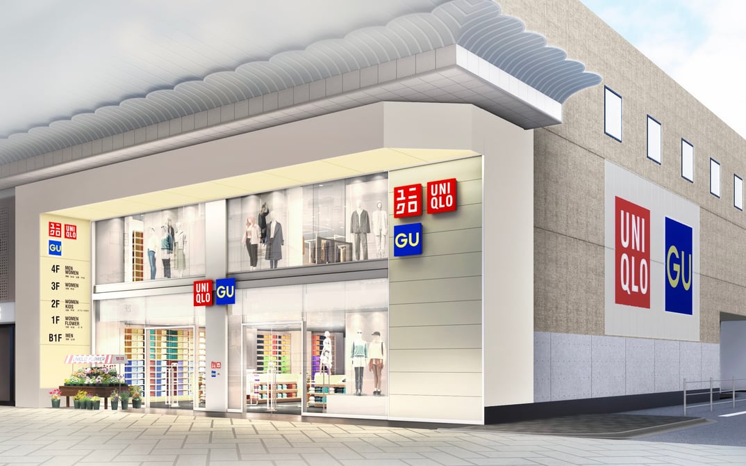 ユニクロとジーユーの一体型店舗が心斎橋にオープン、御堂筋線沿線で「大阪祭」の開催も