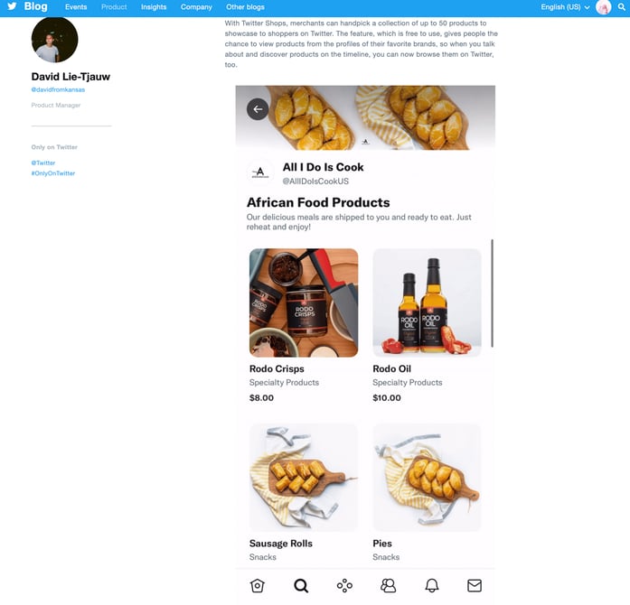「Twitterショップ」のベータ版が公開、最大50個の商品をツイッター上で販売可能に
