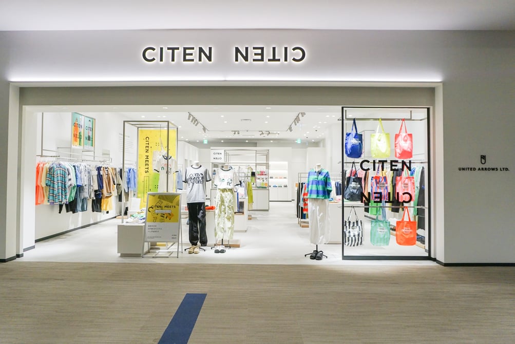 ユナイテッドアローズのEC主軸ブランド「CITEN」が常設店舗の展開をスタート 人気のロゴアイテムを多数集積
