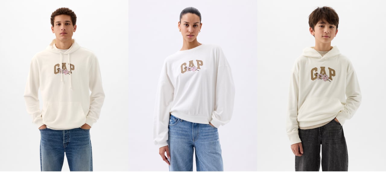 ギャップがロゴに桜のデザインを落とし込んだコレクションを発売