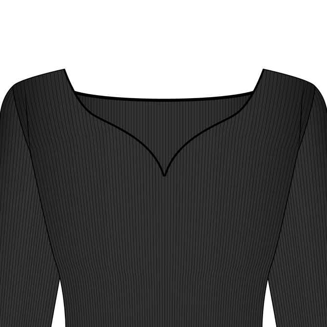 ハートシェイプドネックとは？イラスト付きで解説