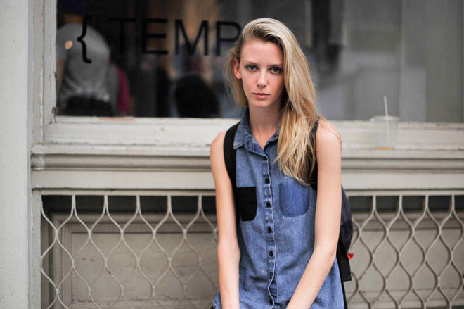 Street Style - ニューヨーク - Laura Halmさん - 2014年06月30日撮影 - FASHIONSNAP