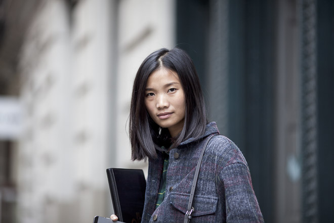 Street Style - ニューヨーク - Leaf zhangさん - 2014年12月06日撮影 - FASHIONSNAP